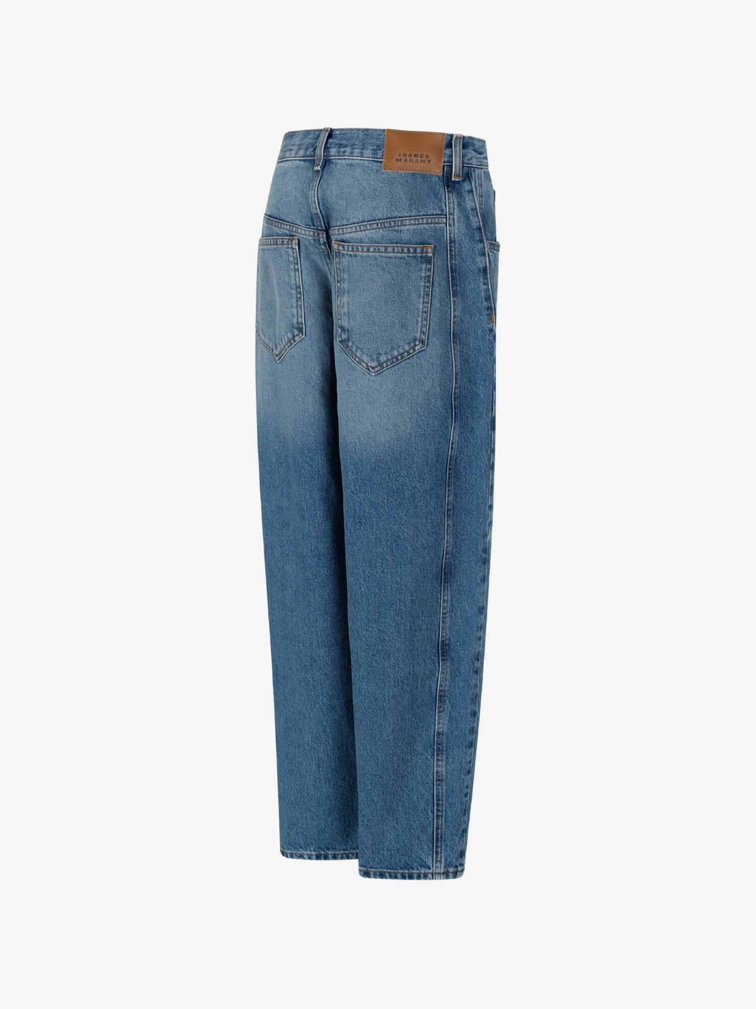 Джинсы Isabel Marant Oriane logo-patch straight-leg jeans, размер 38, синий — фото 1