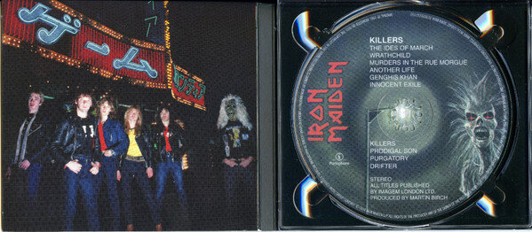 Аудио CD Iron Maiden "Killers" CD — фото 1