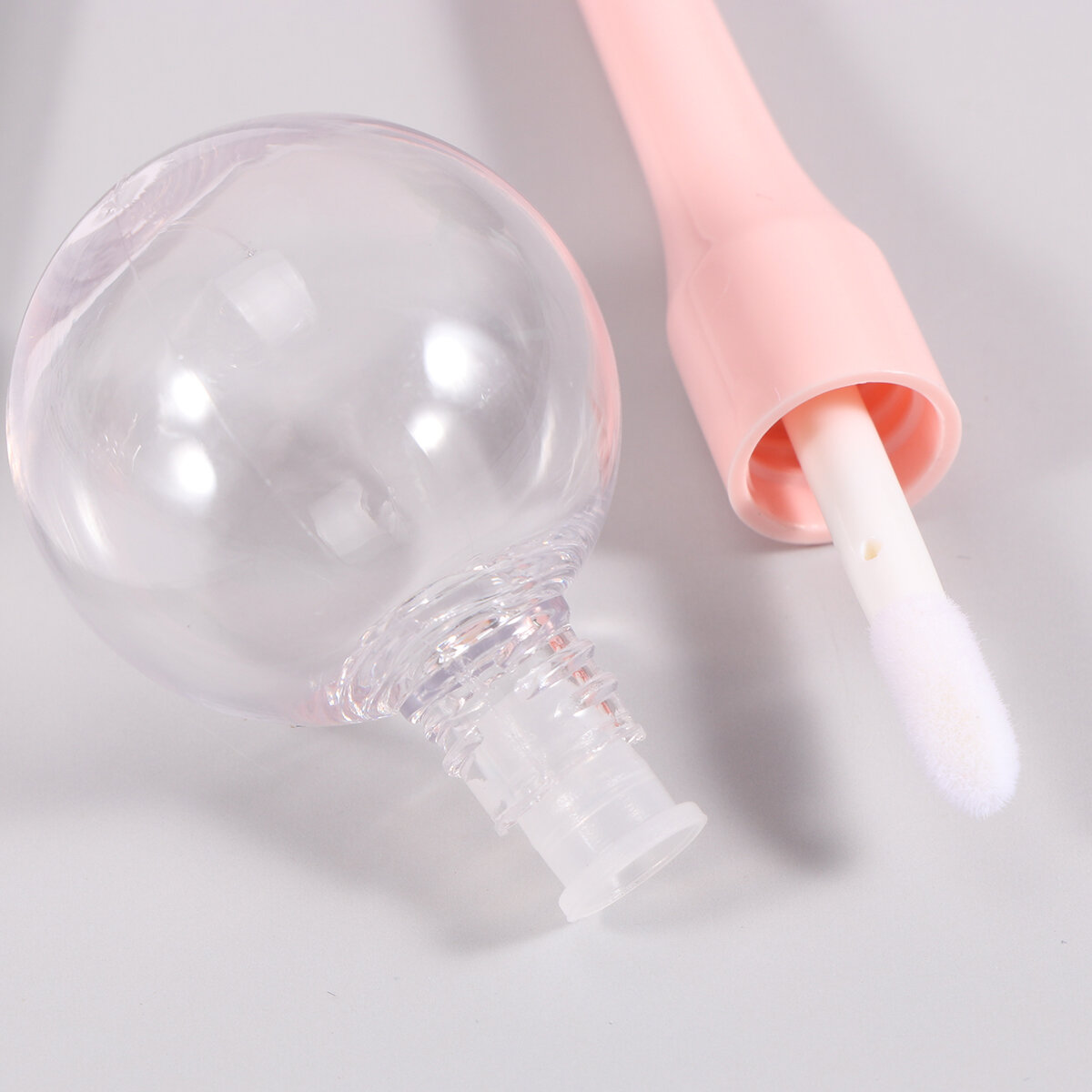 5 Штук 5 Мл Формы Лollipop Емкости Для Жидкой Губной Помады Пустые Тюбики Для Глосса Розового Цвета 3x3x10 См