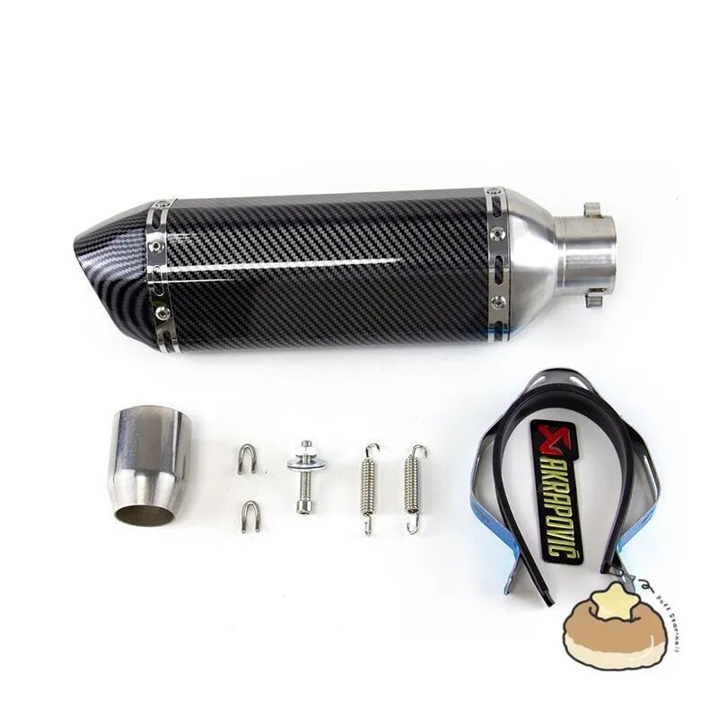 Глушитель на мотоцикл акрапович Akrapovic Gasoline длиной 370 мм