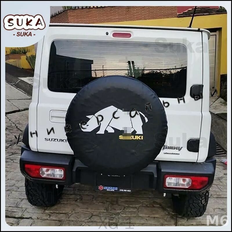 Чехол для запасного колеса Suzuki Jimny JB64/JB74 2019–2023 — кейс 38 см из пластика и искусственной кожи и защита