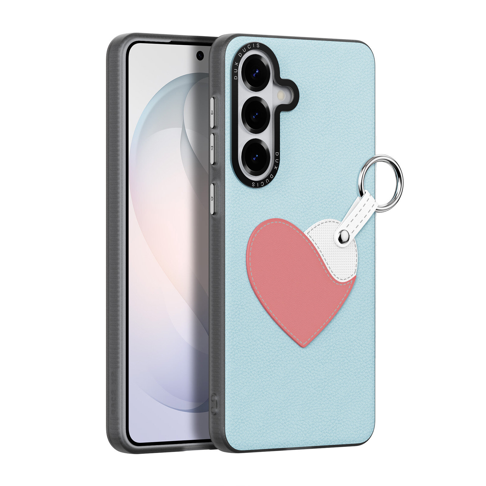 Чехол синего цвета (Love Edition) для Samsung Galaxy S26, серия Luvy Series Case (со съемным ремешком) от Dux Ducis
