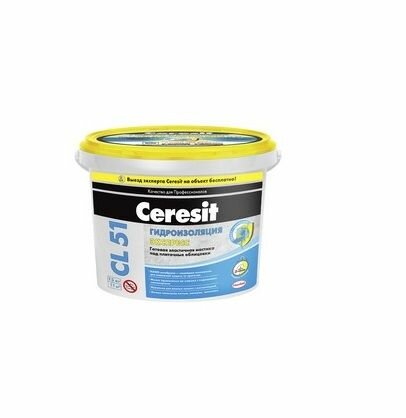 Гидроизоляция Ceresit CL 51, эластичная, полимерная, 15 кг 2572047