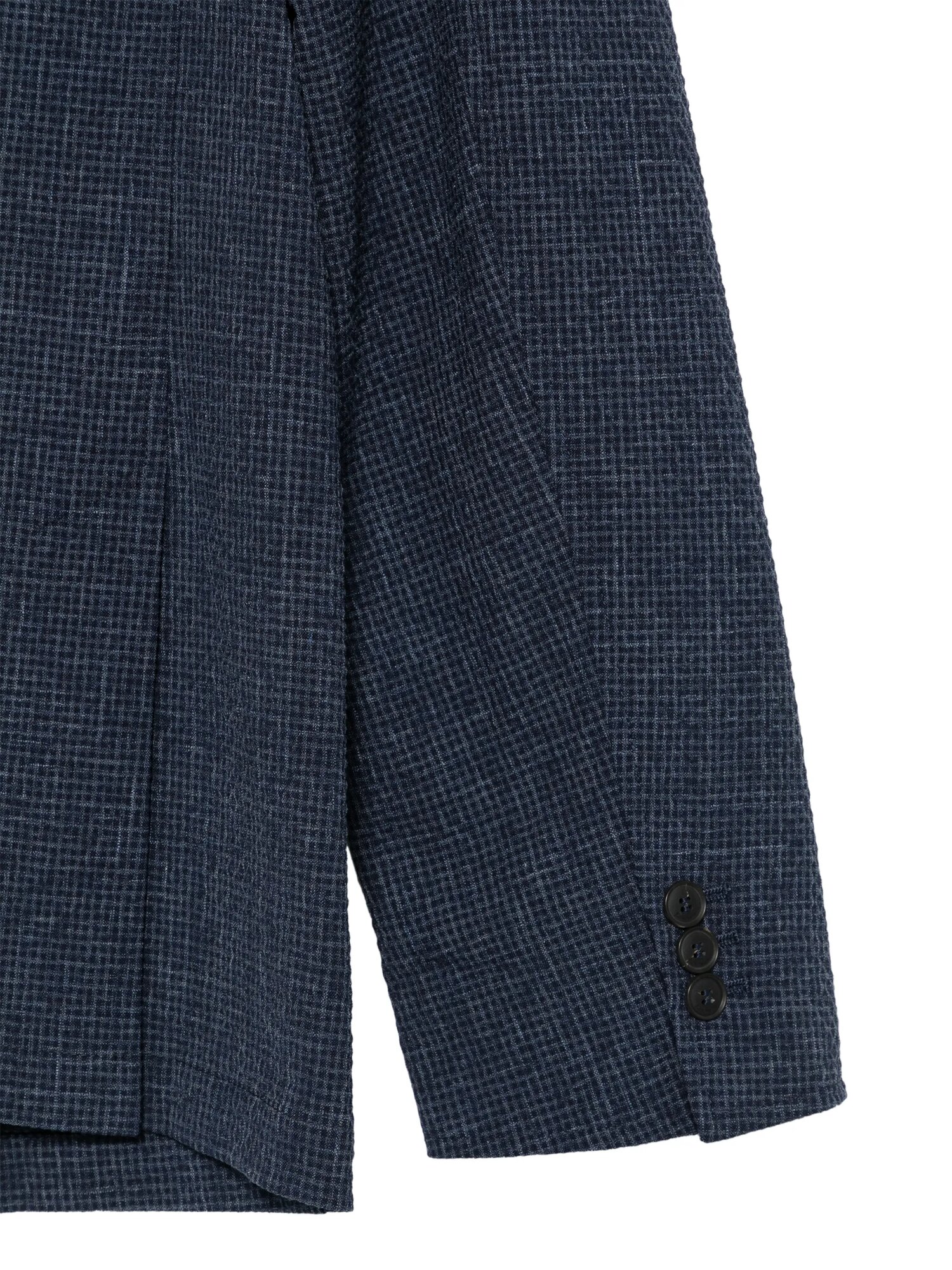Куртка John Varvatos Check-pattern notched-lapel jacket, размер 52, blue — фото 1