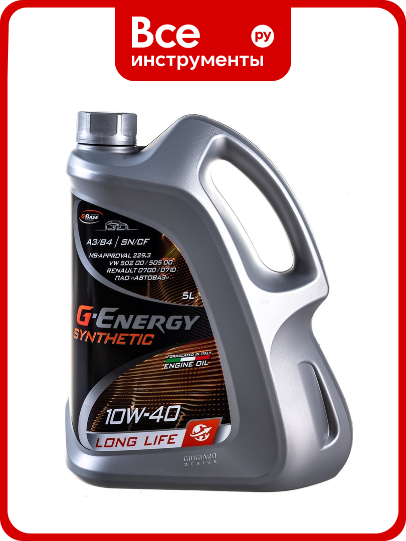 Масло синтетическое 10W-40 G‑Energy для дизельных, легковых и грузовых двигателей