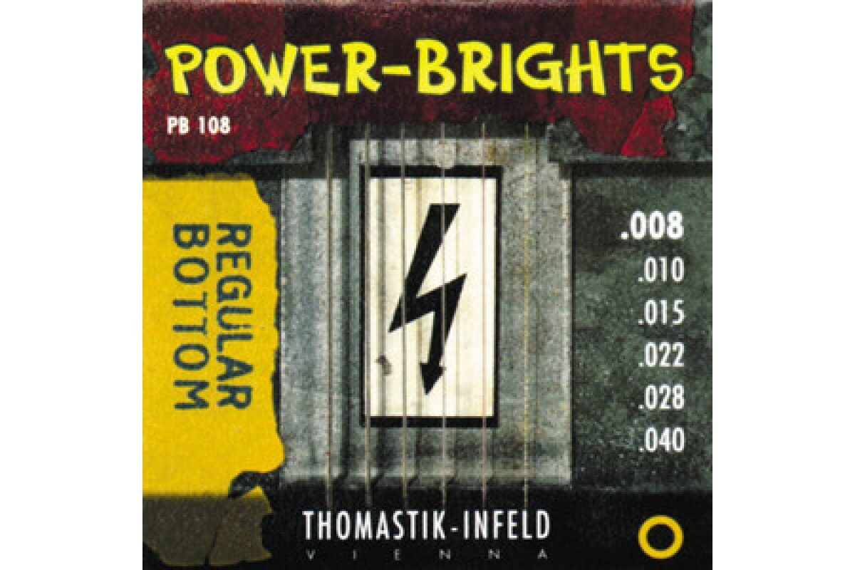 THOMASTIK E-gitarre Power Brights PB108 Saiten Satz, струны для электрогитары