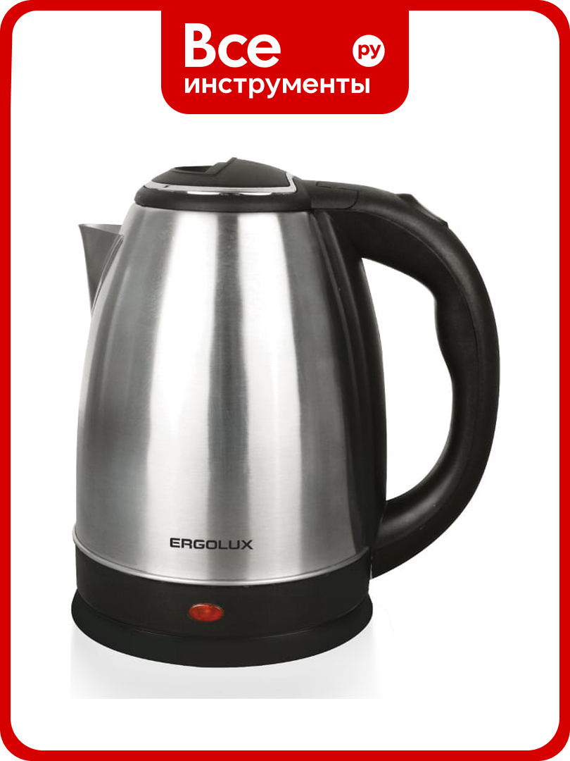 Чайник нержавеющая сталь Ergolux ELX-KS05-C72 матово-черный PROMO 14052, из нержавеющей стали,