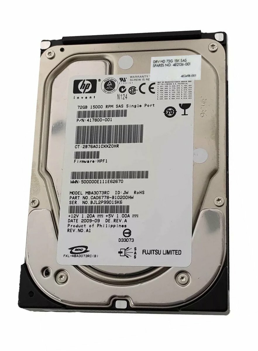 Жесткий диск HP 146Gb 15000 SAS 3.5" HDD 483498-001