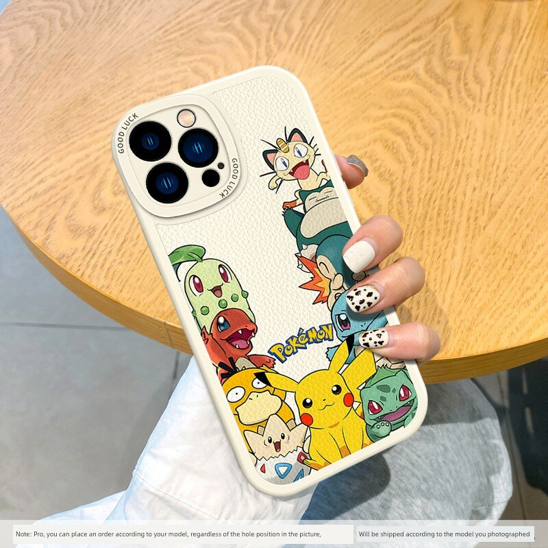 Силиконовый чехол для iPhone 17 в стиле старинного белого с дизайном милого Покемона