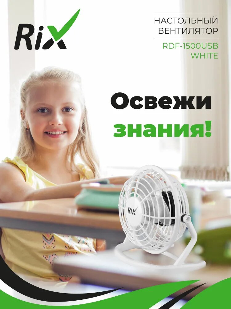 Вентилятор RIX RDF-2200B настольный 35 Вт