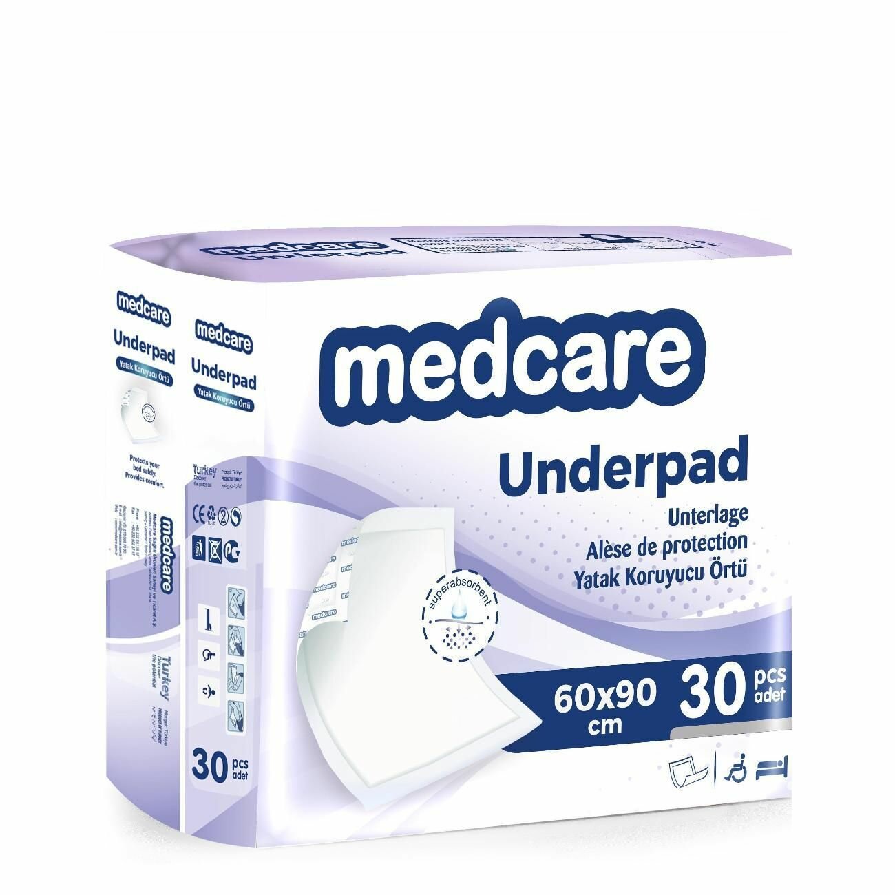 Пеленка для взрослого MEDCARE 60Х90/30