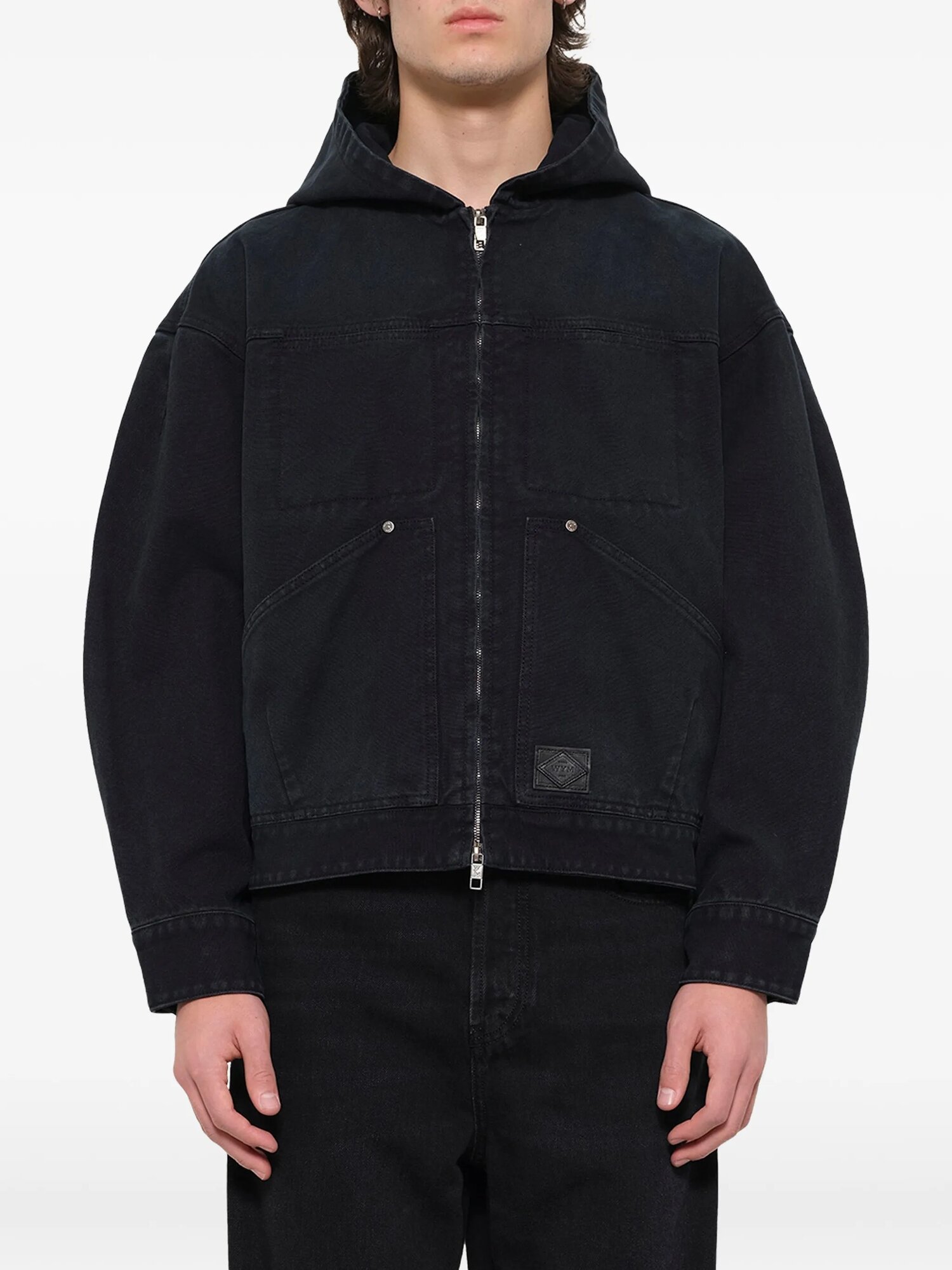 Куртка Wooyoungmi Hooded denim jacket, размер 50, blue — фото 1