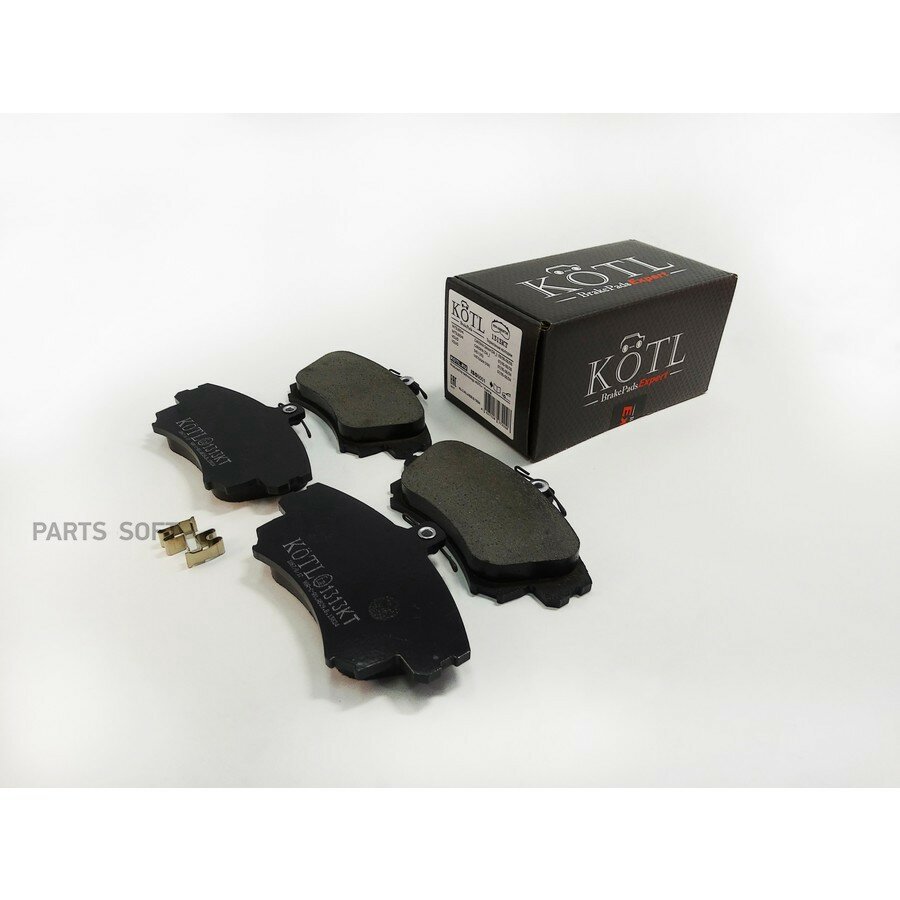 Колодки тормозные дисковые передние к-т MITSUBISHI CARISMA 95-06/COLT 04-/VOLVO S4 от официального дистрибьютора, KOTL, артикул 1313KT