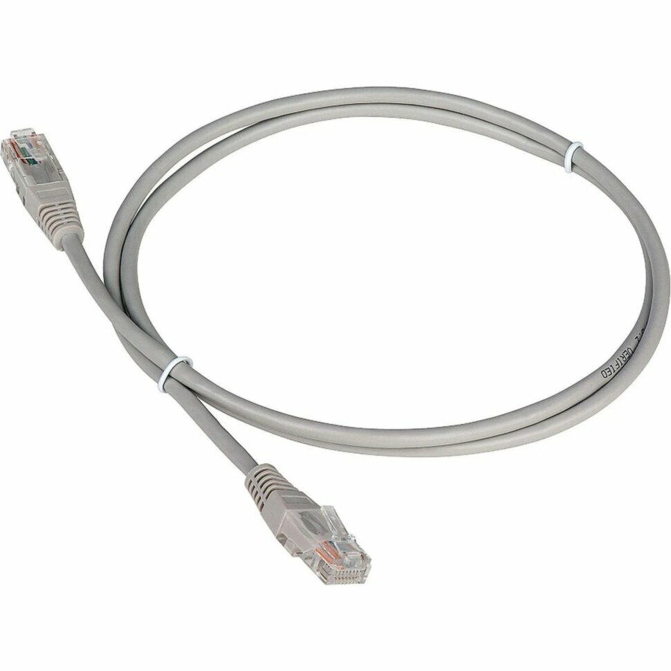 Патч-корд TWT TWT-45-45-1.5-GY UTP кат.5e, 1.5 м, серый, 2125725