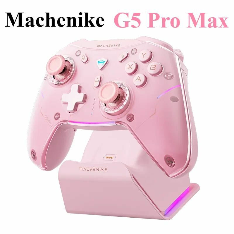 MACHENIKE G5Pro Max Игровой контроллер с зарядной док-станцией RGB Беспроводной Геймпад с эффектом Холла, Джойстик для переключения ПК и телефона