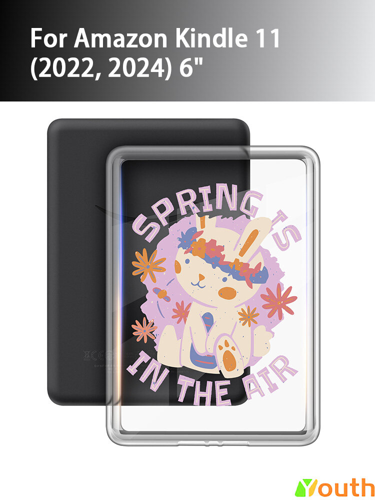 Чехол для Amazon Kindle 2022/2024 6" (11th Gen), C2V2L3 / RS23CV, прозрачный, с рисунком