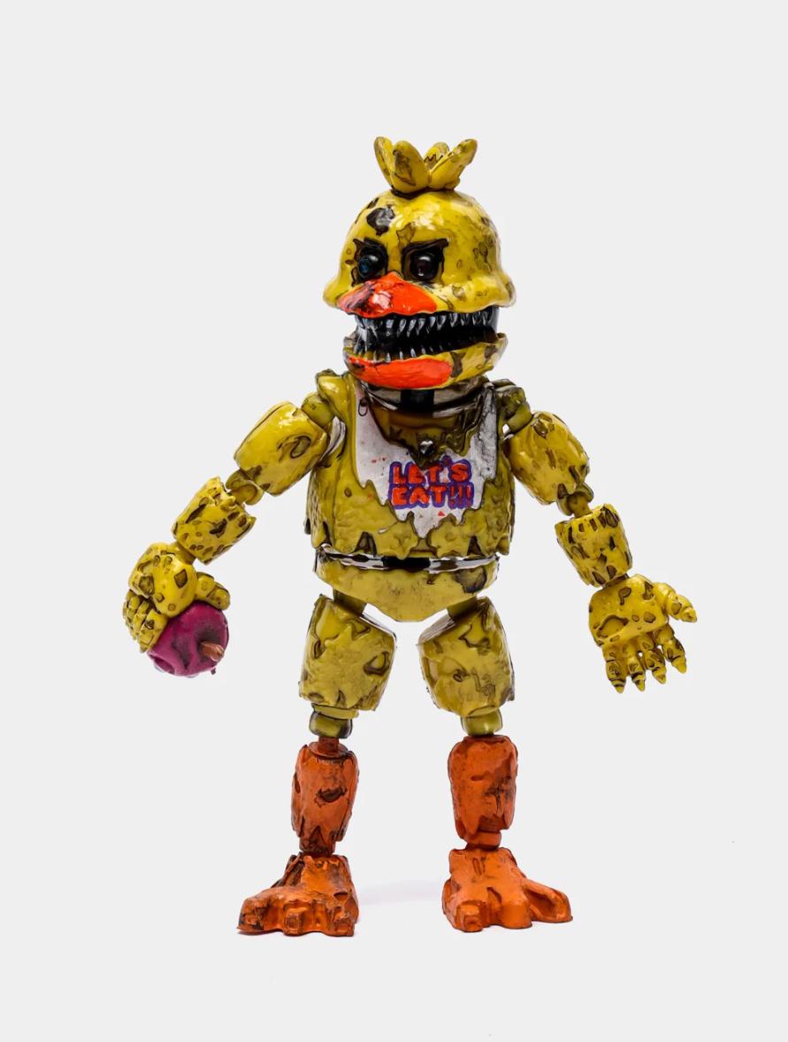 Фигурка Кошмарная Чика фнаф разборный, с подсветкой (Chica FNAF)