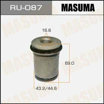 Сайлентблок рычага передней подвески TOYOTA Hiace 1.8-2.4D 83-89 2.4-2.7 95-06 MASUMA RU-087