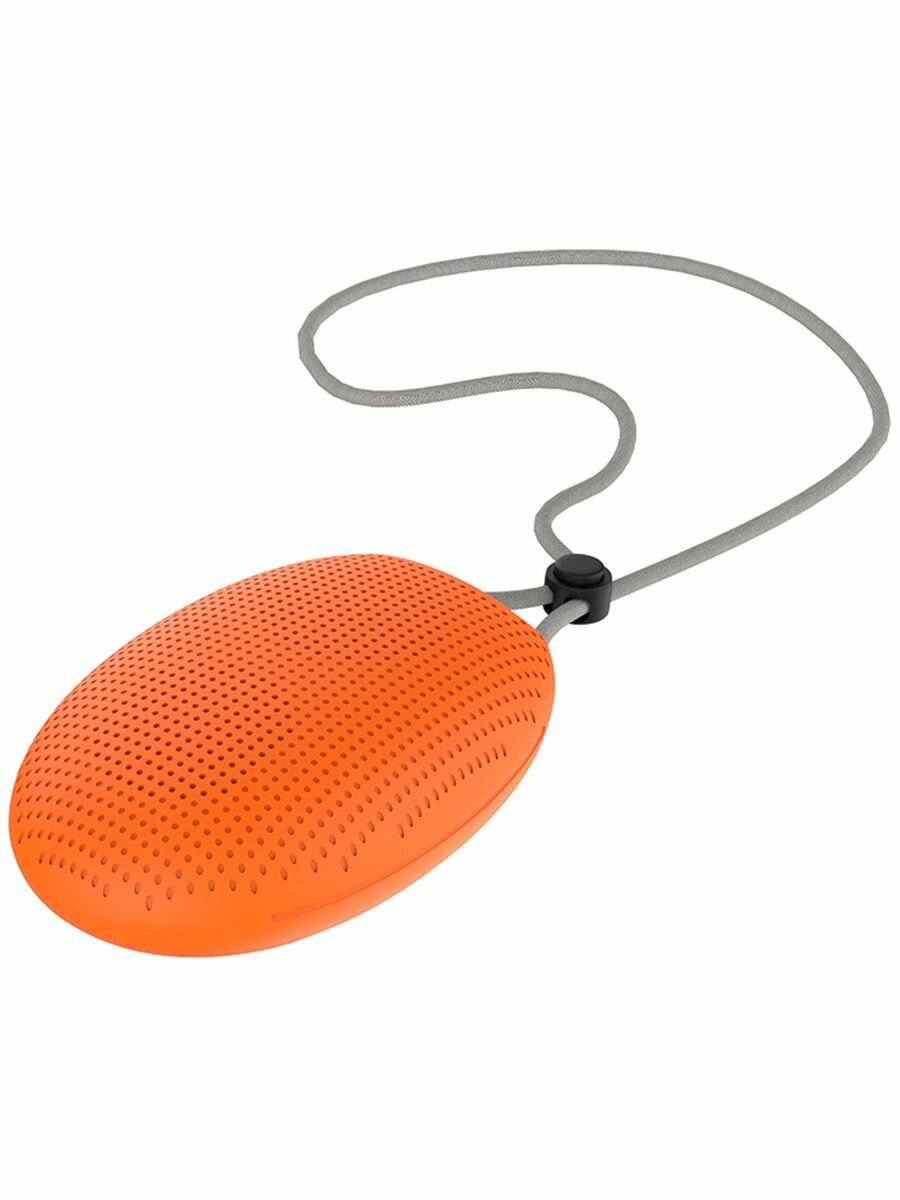 Портативная колонка Maxvi "PS-01", оранжевая, с микрофоном, USB Type-C