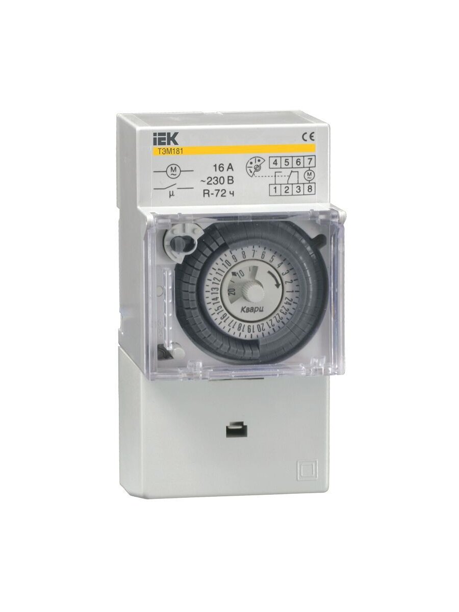 Таймер аналоговый ТЭМ-181 16А 230В на DIN-рейку KARAT IEK MTA20-16
