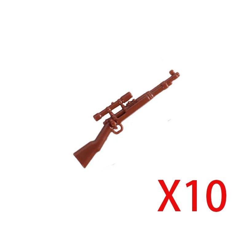 Конструктор BRICKPANDA Военный снайпер X10, цвет B1-43-WG250-10PCS