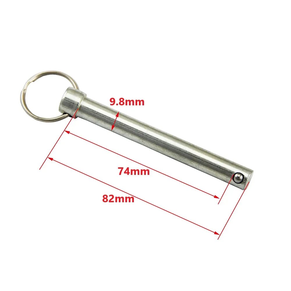 Быстросъемный штифт с шариковым замком 10x82mm
