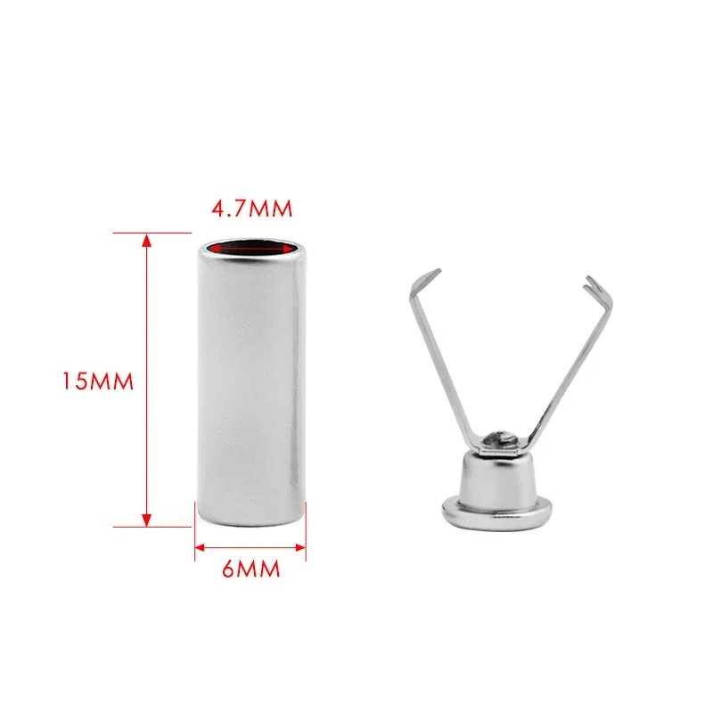 Стопорные пряжки для шнурков MatteSilver-15mm