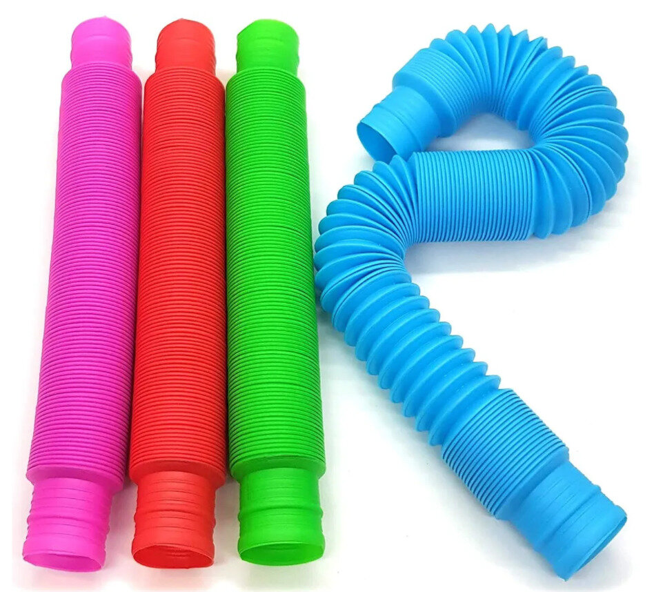 Труба антистресс Pop tubes, набор 4шт