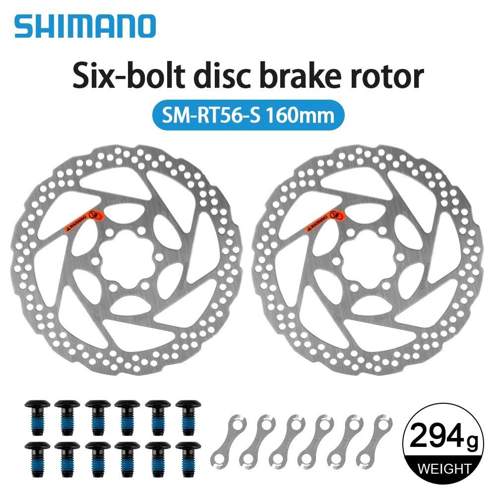 Shimano RT56-S 160мм, 2шт, дисковый ротор, 6 болтов