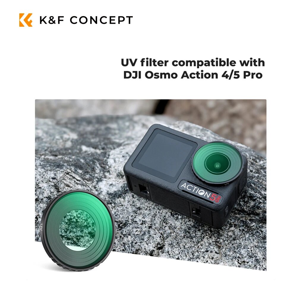 K&F CONCEPT УФ-фильтр для DJI Osmo Action 5 Pro / 4 / 3