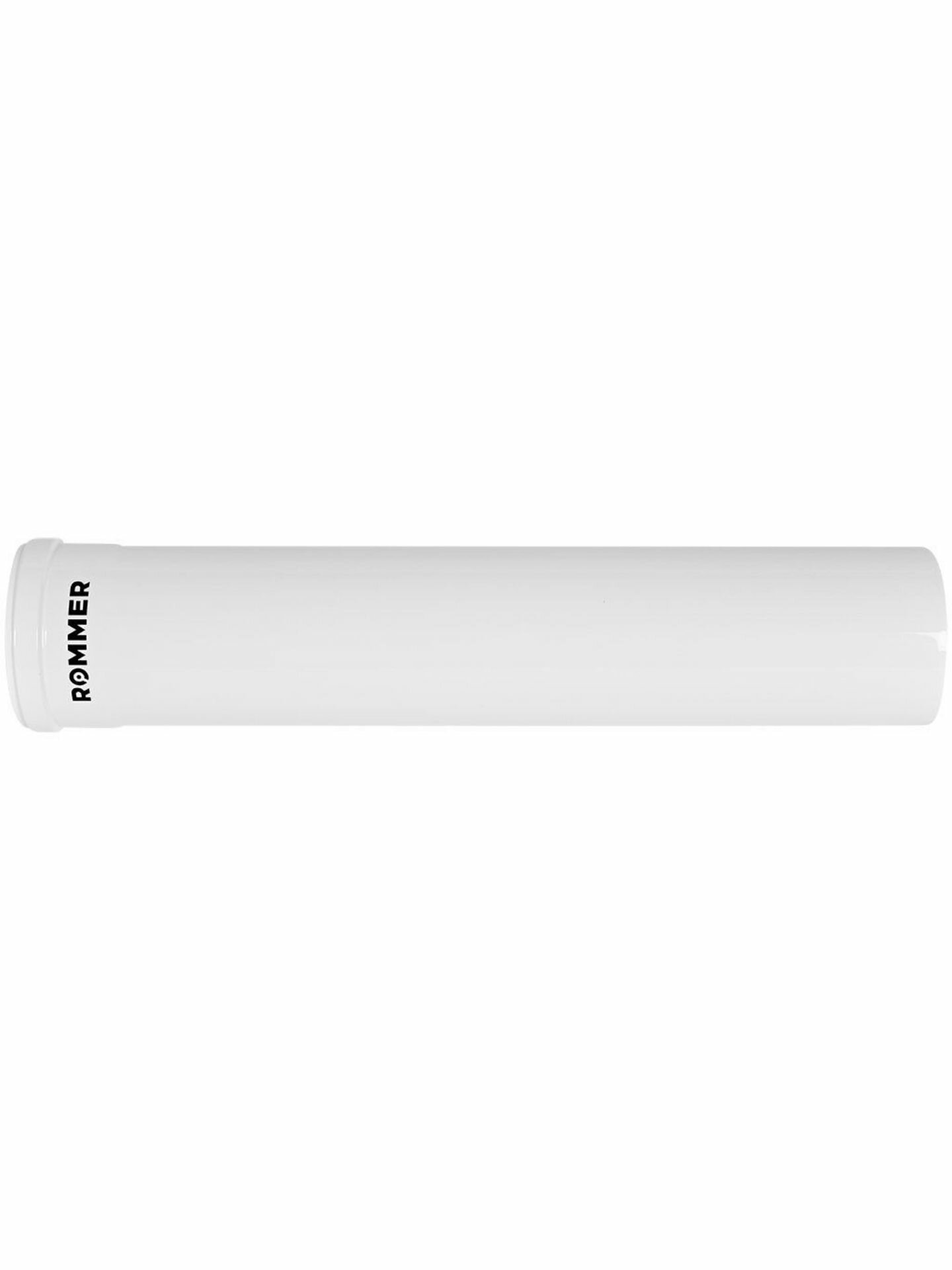 Удлинитель дымохода ROMMER INOX Line традиционный коаксиальный D60/100, L 500мм