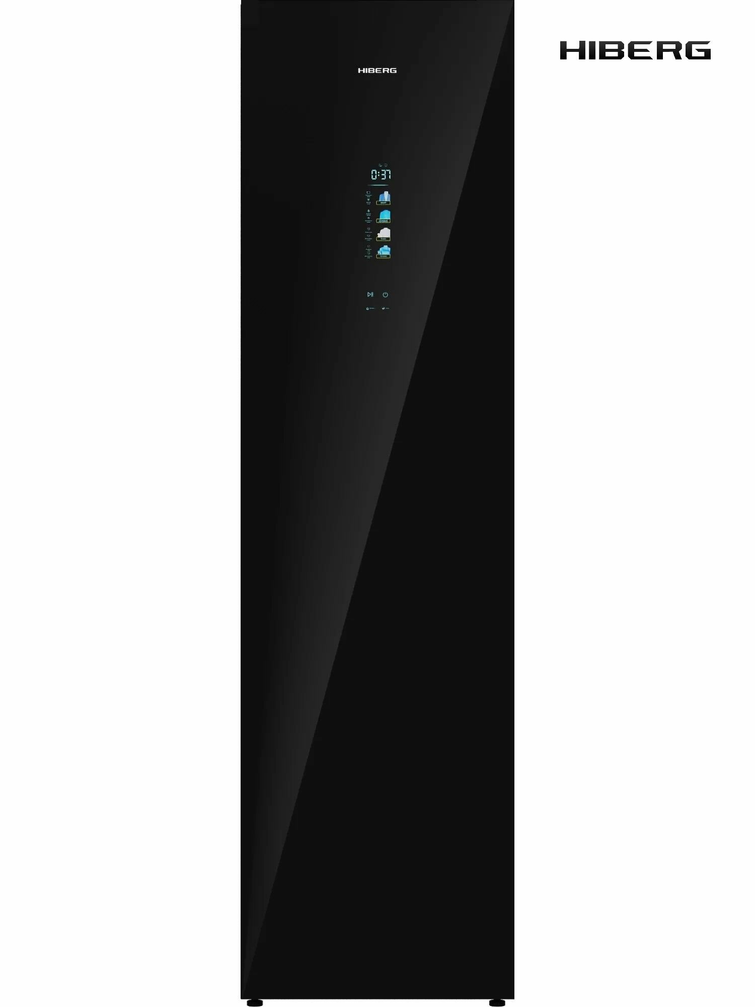 Паровой шкаф HIBERG SD5GMW, 1700Вт, сенсорный, LED-подсветка, черный
