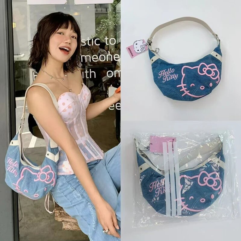 MINISO Sanrio Hello Kitty джинсовая сумка — фото 1