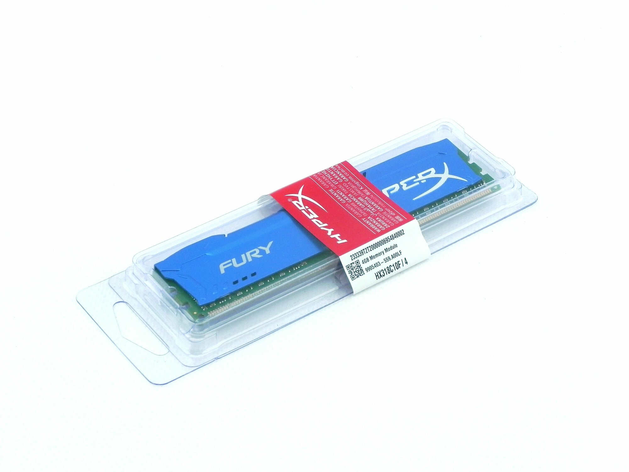 Kingston Оперативная память DDR3, 1866 МГц, 1 x 4 ГБ (для ПК HyperX Fury DDR3 4GB 1866 MHz DIMM PC3-14900U)