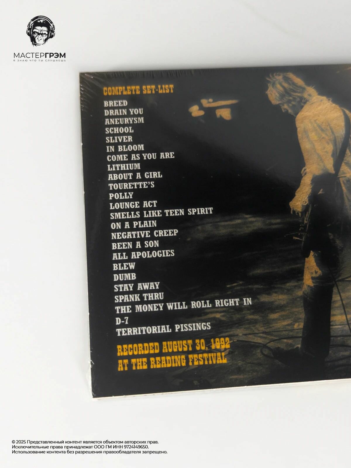 CD диск Nirvana - Live At Reading (CD) 2009, Digipack — фото 1