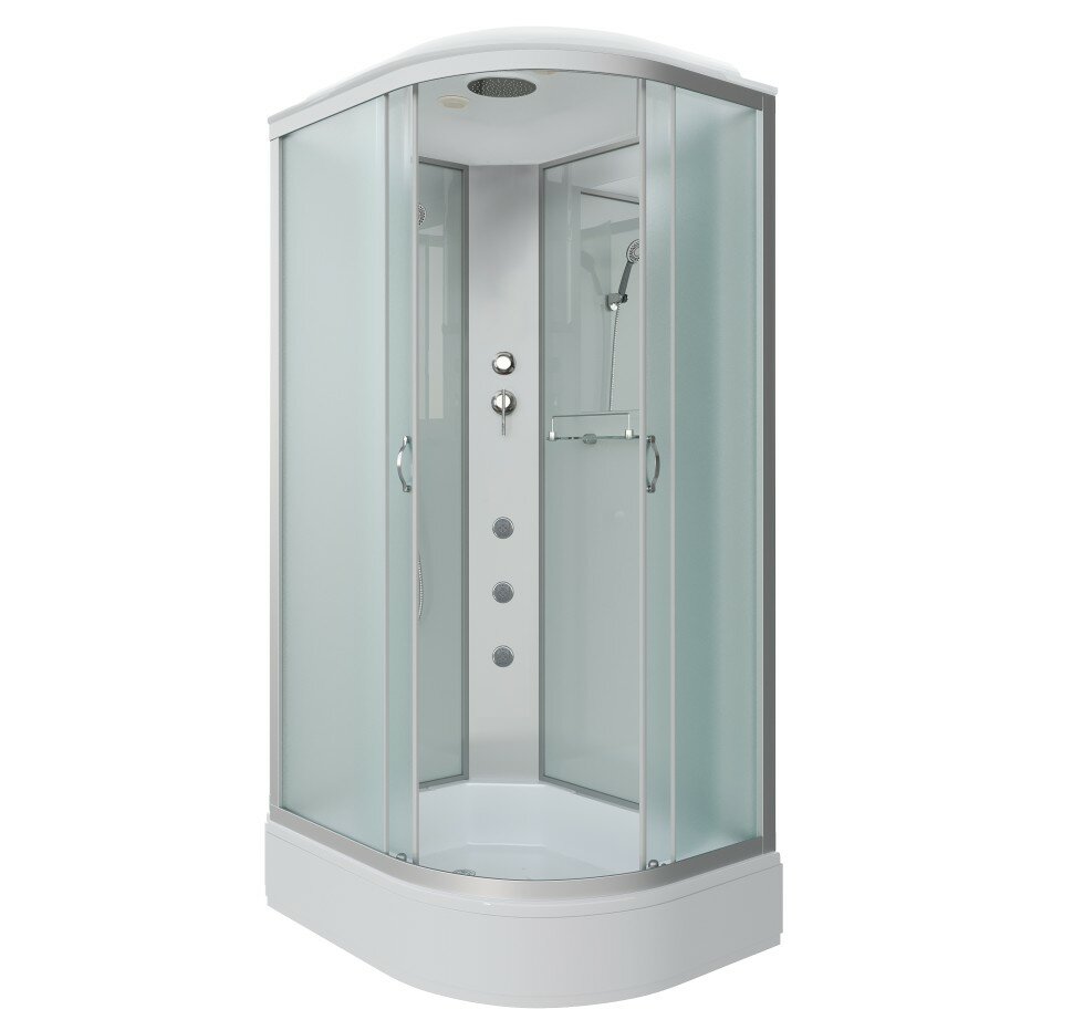 Душевая кабина Niagara Classic NG-33984-14LG (90х80х215) средний поддон(26см), стекло матовое,4 места