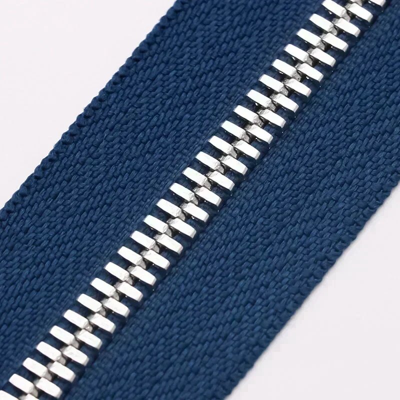 Двойные металлические молнии Meetee 1/2/3 ярда Темно-синий, G225-Sliver, 1Yard