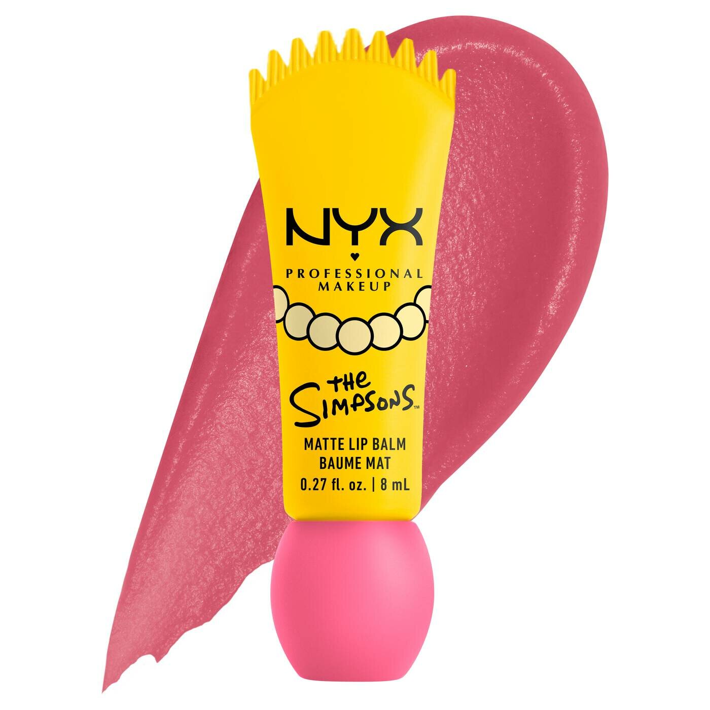 Бальзам для губ "Simpson Smushy" NYX, матовый, лимитированная коллекция, веганский SMARTY PINK