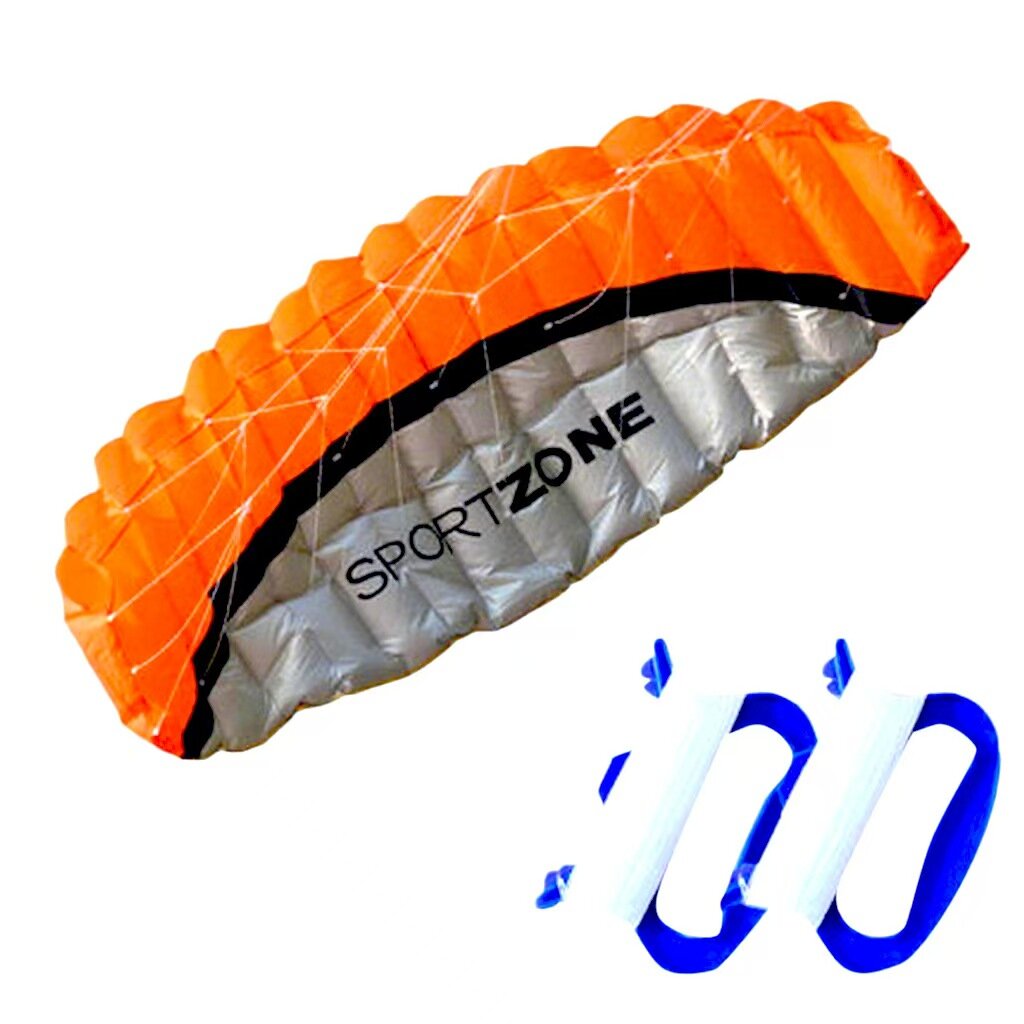 Параплан dual line parafoil kite 2,5 м, ярко желтый, стабильный полет в различных условиях