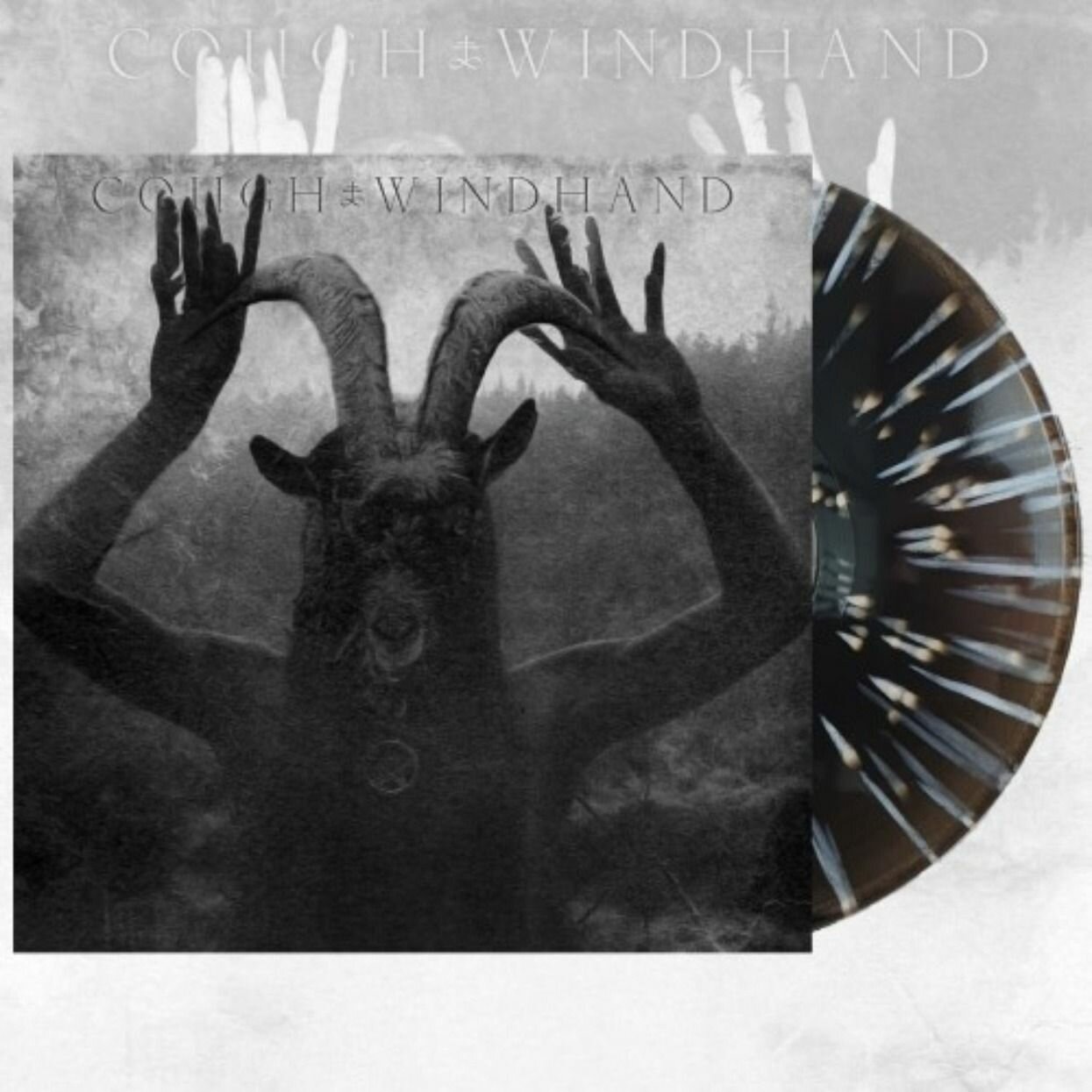 Виниловая пластинка Cough / Windhand - Reflection Of The Negative, Vinyl, LP, Black Ice With White Splatter, New