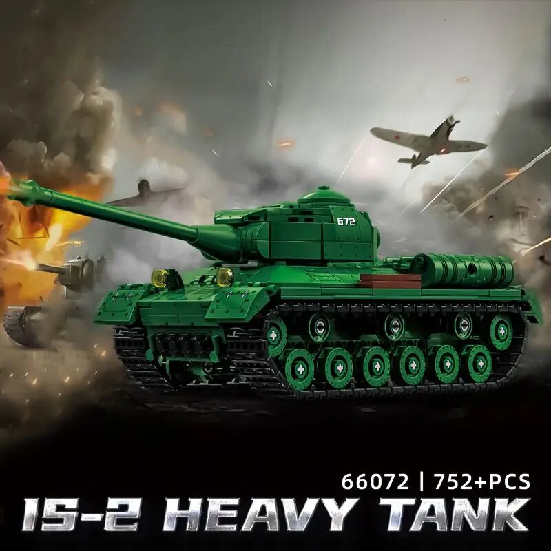 Советский танк ИС-2, военная бронированная машина, конструктор Тигр, игрушка для мальчиков, Шерман Т-34, подарок 66072