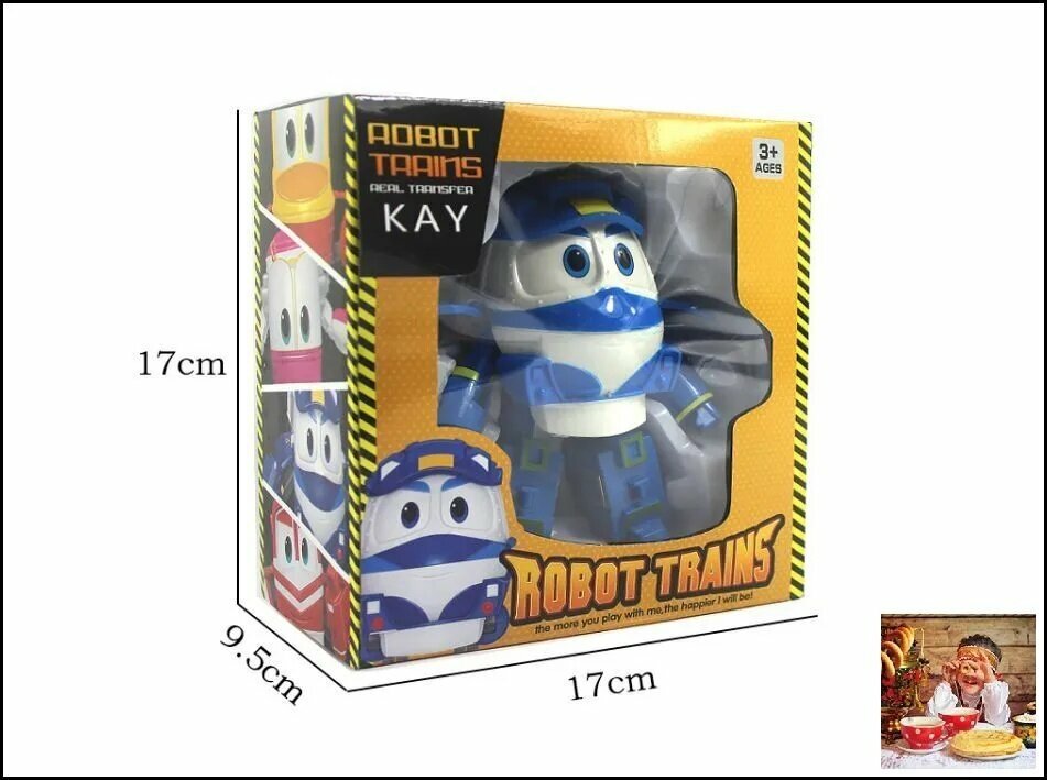Игрушка трансформер/Robot Trains из мультсериала Роботы-поезда - поезд Кей/Kay