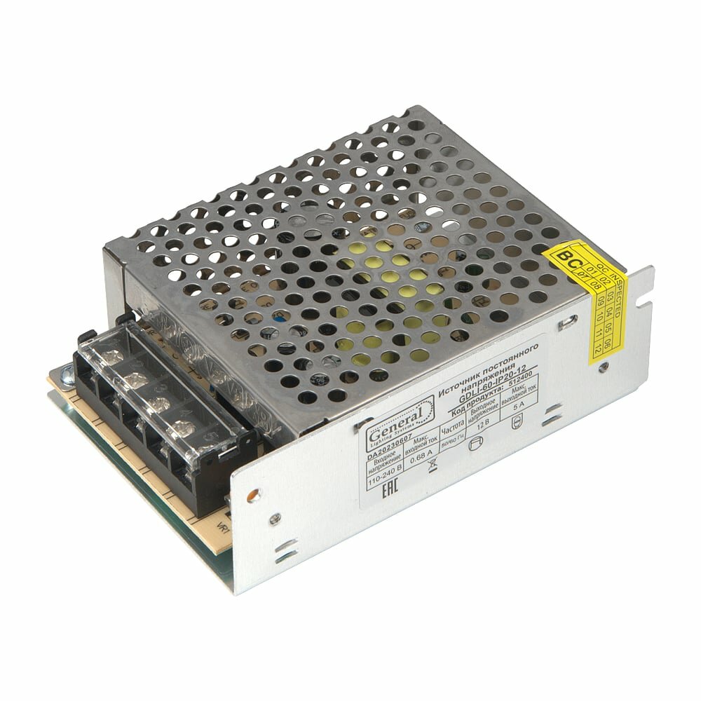Светодиодный драйвер General Lighting Systems GDLI-60-IP20-12
