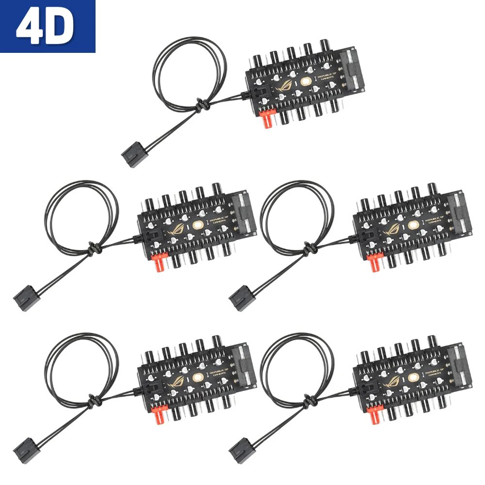 Концентратор вентиляторов ALLOYSEED 1-10 шт. 5PCS 4D