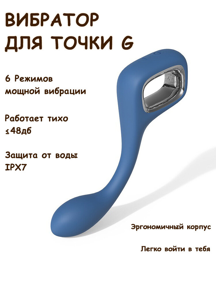 Вибратор S-Hande, для стимуляции точки G, с USB-зарядкой, 6 режимов, IPX7