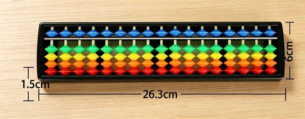 Счеты детские 17 разрядов, цветные, для ментальной арифметики, обучения счету, математики