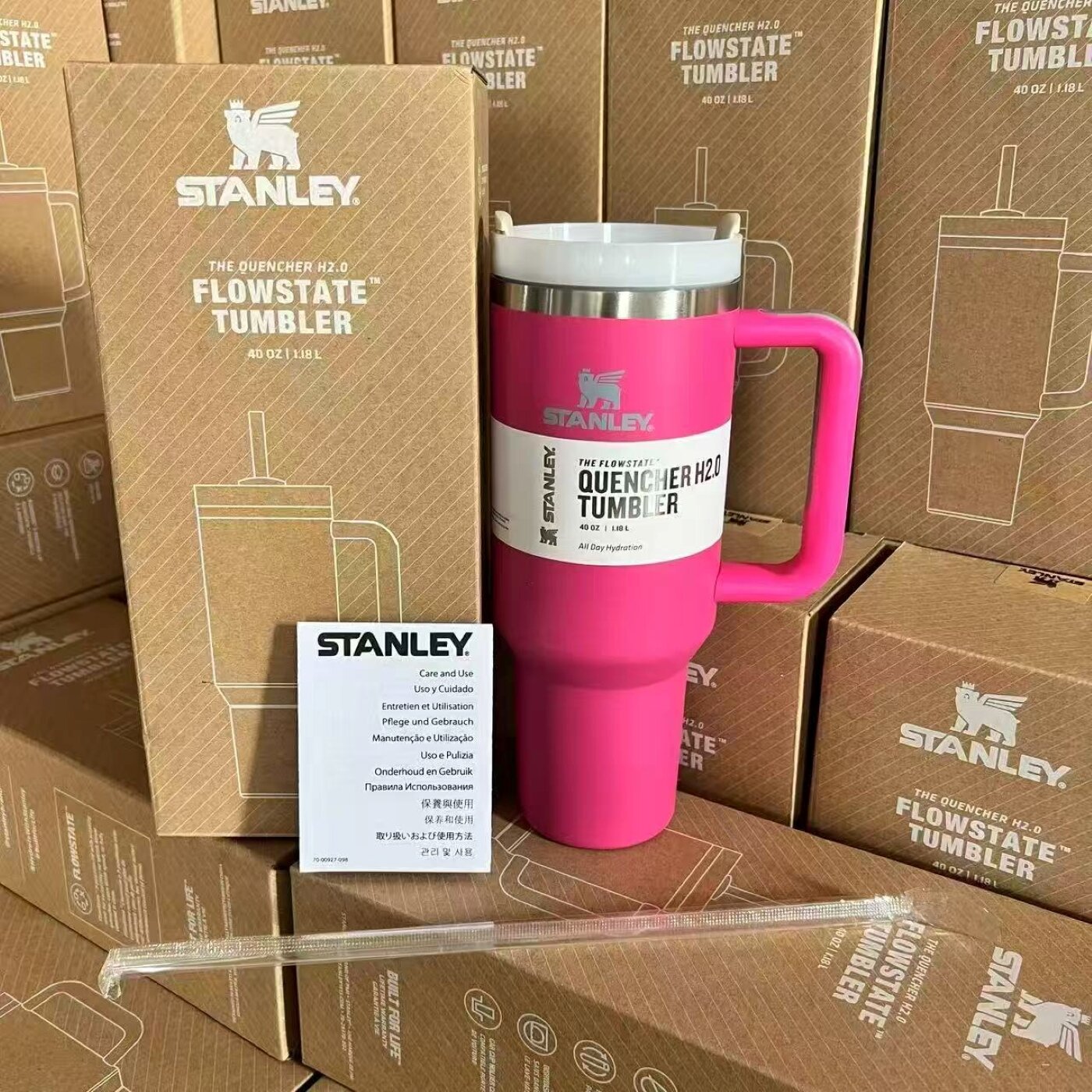 STANLEY -Чашка с ручкой, двухслойная нержавеющая сталь, автомобильная чашка, чашка Ice Tyrant, 1,18л
