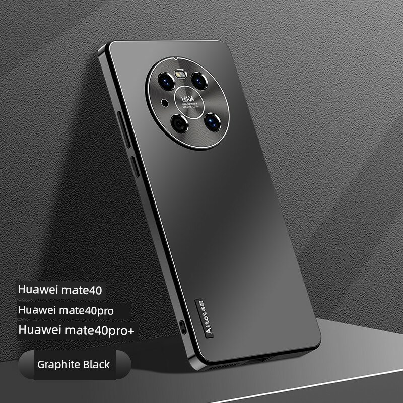 Ультратонкий матовый ударопрочный чехол для Huawei Mate 40 RS Porsche Design в графитово-черном цвете - премиальная