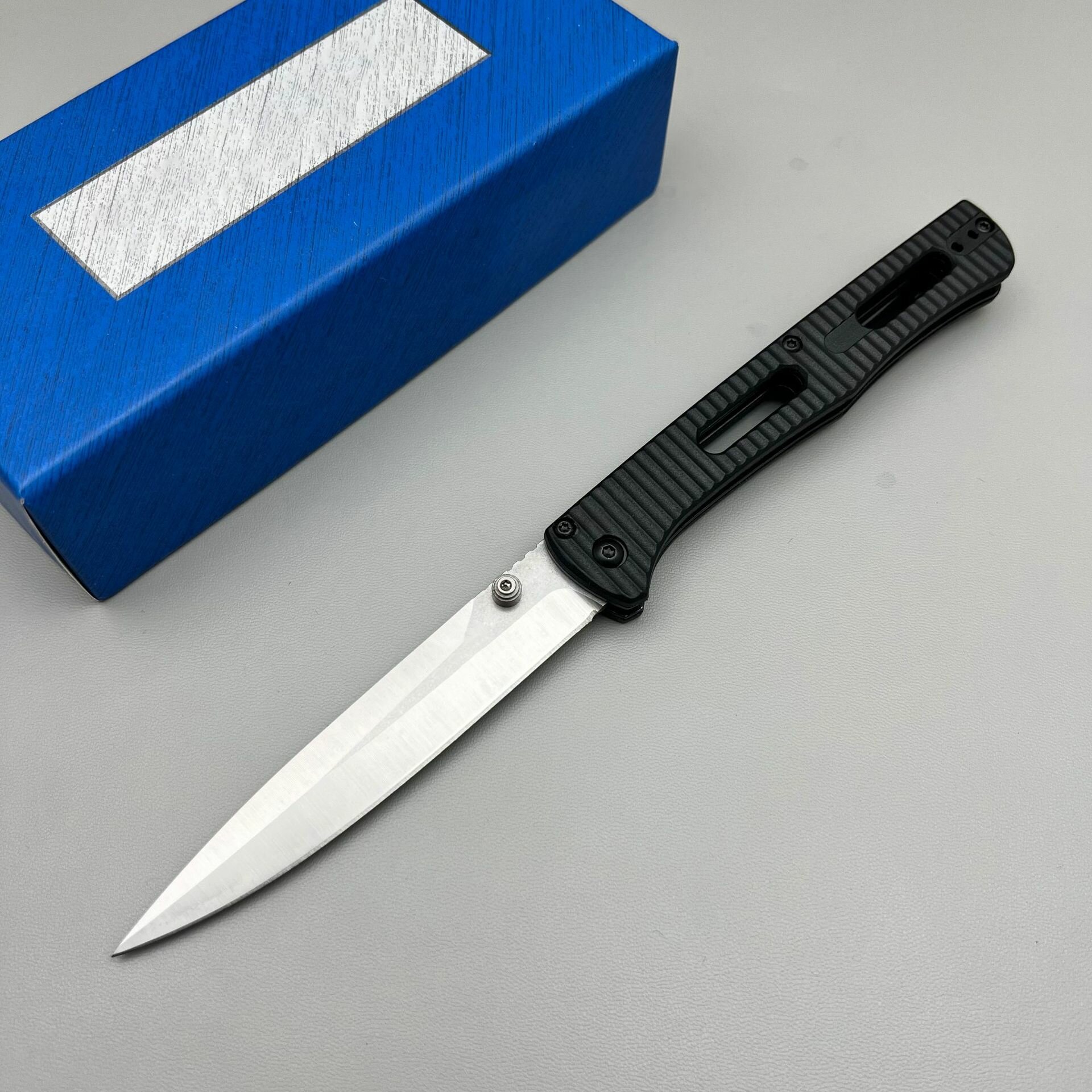 Benchmade417 Складной нож с прочной рукоятью из нейлона и стекловолокна, острое лезвие, компактный для переноски на кемпинг и природу