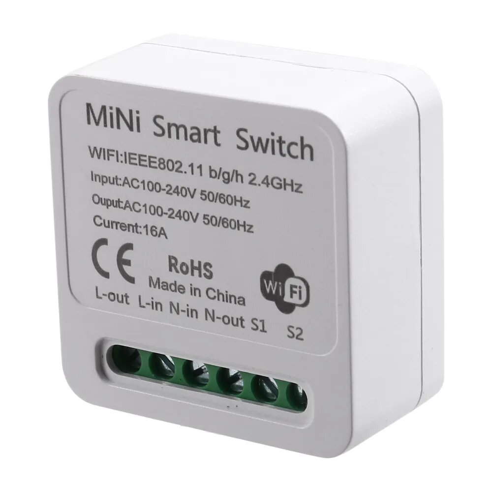 Мини-релейный переключатель Smart , модуль выключателя света с таймером сделай сам , приложение Smart Life/Tuya, беспроводной пульт дистанционного управления